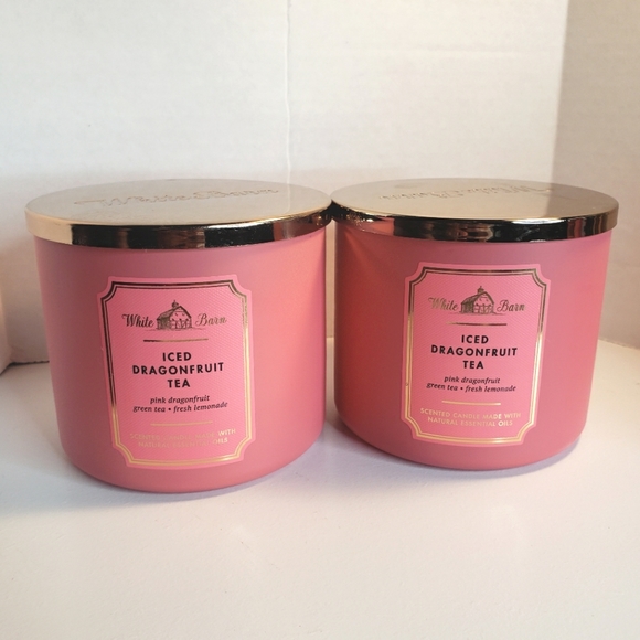 Bath & Body Works | Accents | Bbw Iced Dragonfruit Tea 3 Wick Candles ...